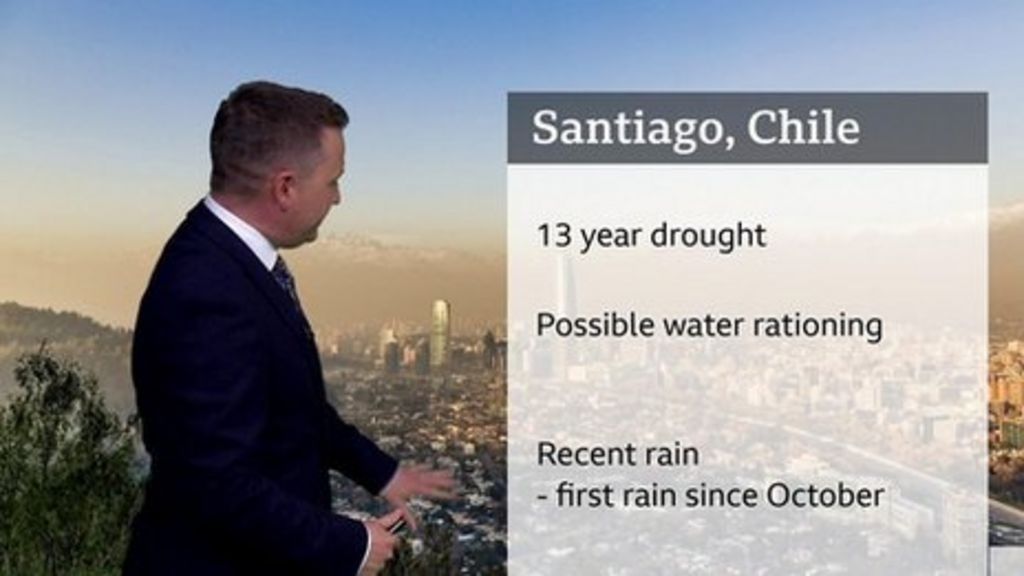 Chile gets first significant rain in six months - BBC Weather