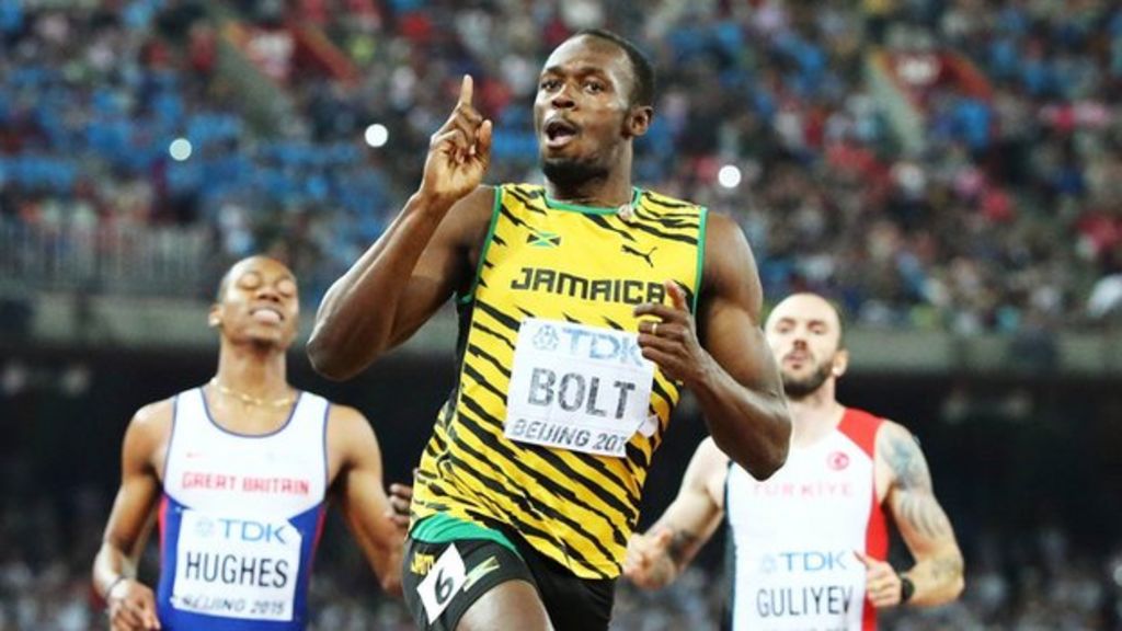 Usain Bolt beats Justin Gatlin to complete sprint double - BBC Newsround