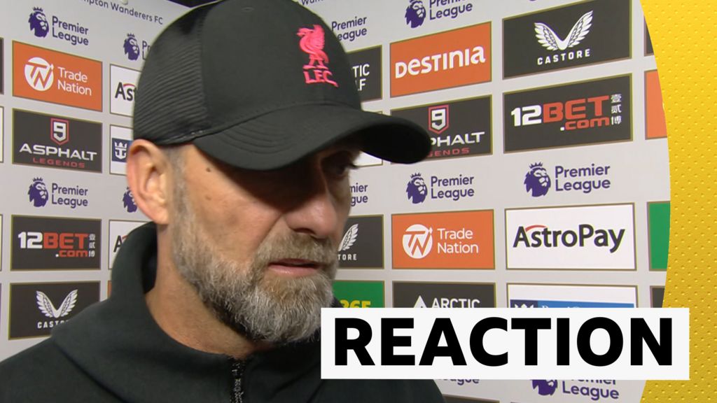 Wolves 3-0 Liverpool: Jurgen Klopp has 'no words' after defeat - BBC Sport
