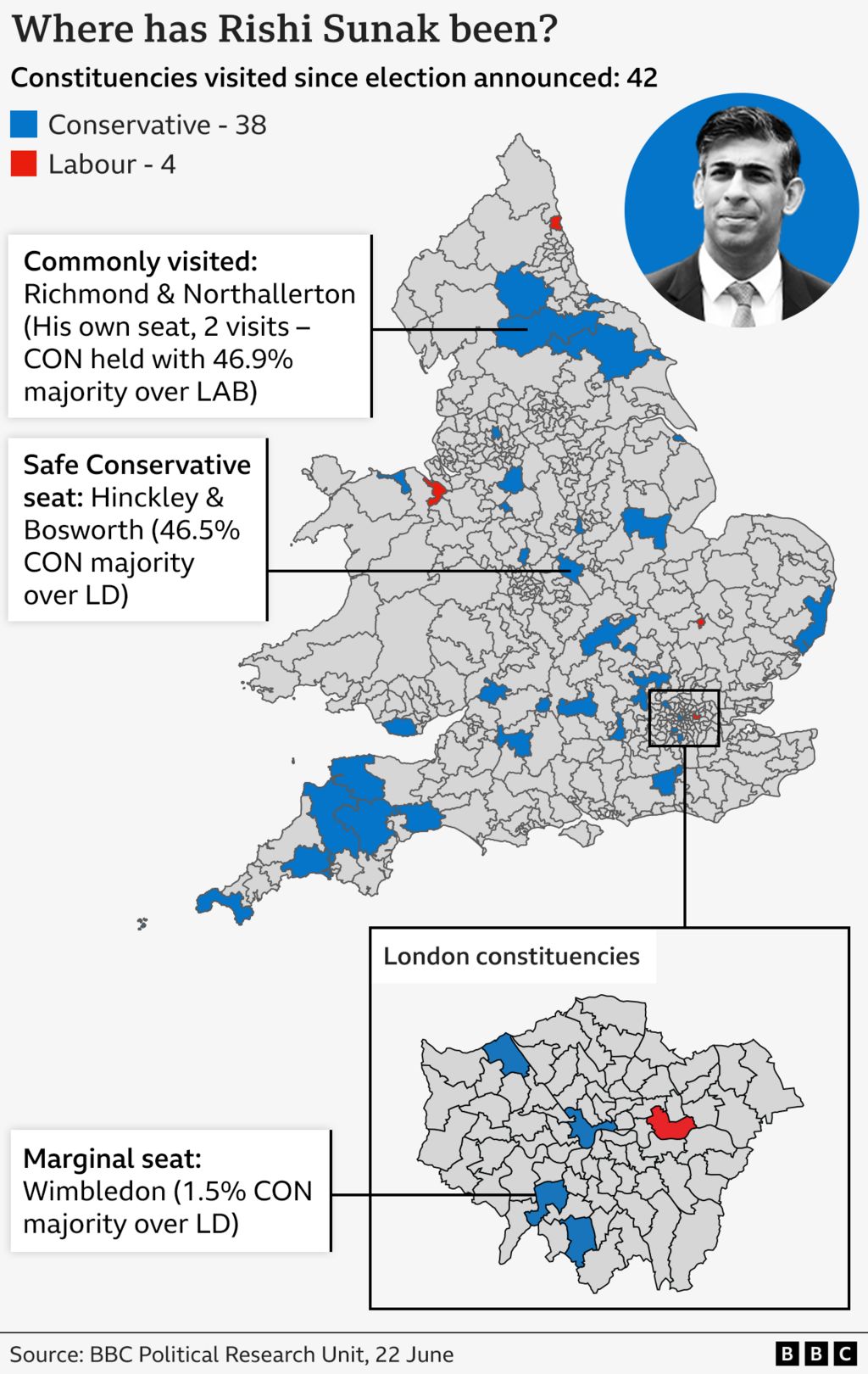 Conservatives fighting defensive election campaign, BBC analysis shows ...
