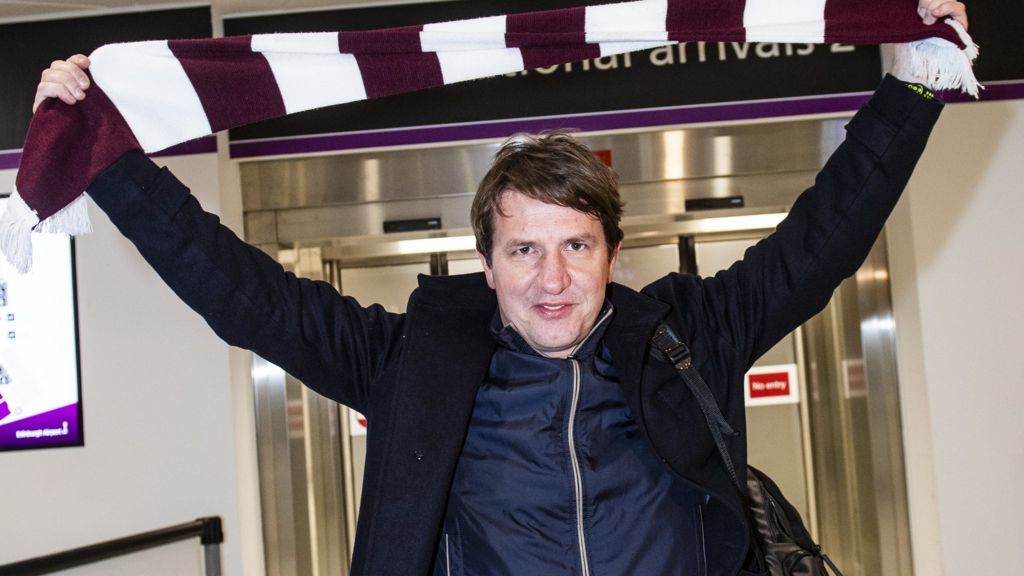 Hearts: Daniel Stendel arrives in Glasgow ahead of taking over at ...