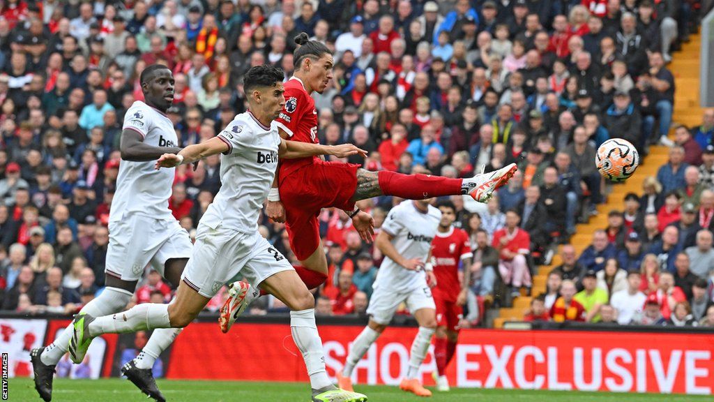 Liverpool 3-1 West Ham United: Darwin Nunez scores fine goal to extend ...