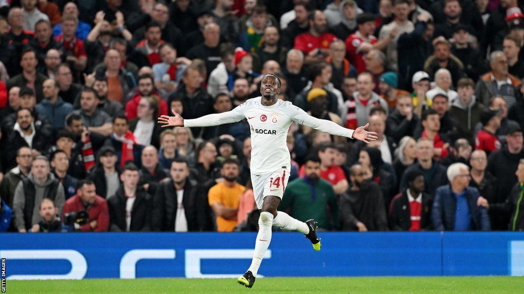 Man Utd 2-3 Galatasaray: Wilfried Zaha enjoys dream Champions League ...