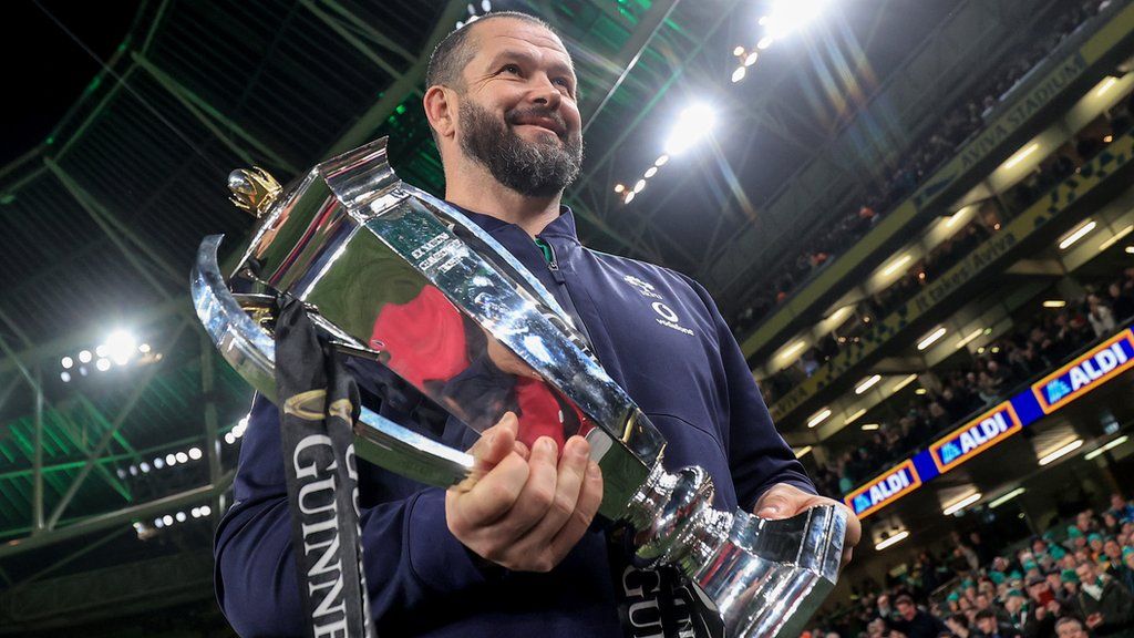 Andy Farrell: Ireland head coach named World Rugby coach of the year - BBC Sport
