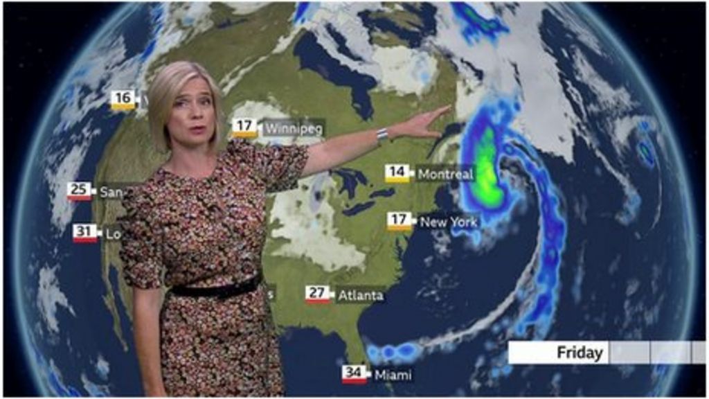 Hurricane Fiona forecast to hit Canada - BBC Weather