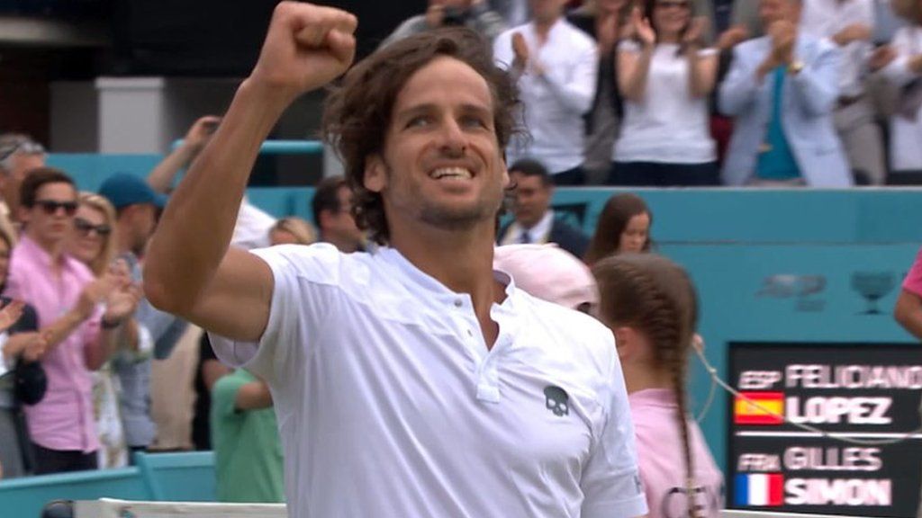 Feliciano Lopez wins second Queen's title - best shots - BBC Sport
