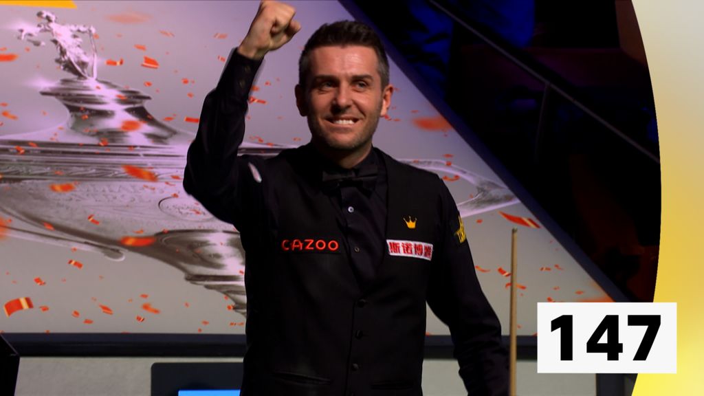 World Snooker Championship final 2023: Mark Selby makes first 147 in ...