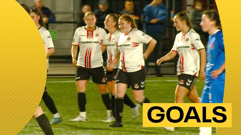 Goals: Crusaders Strikers claim 5-0 victory over Lisburn Ladies - BBC Sport