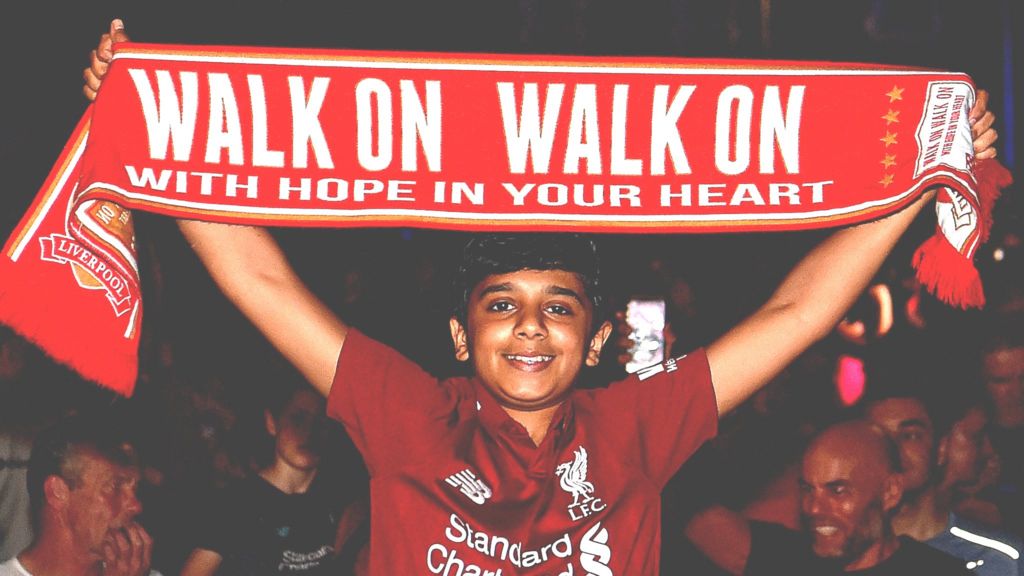 Liverpool FC: Young fans celebrate the moment they're crowned champions ...