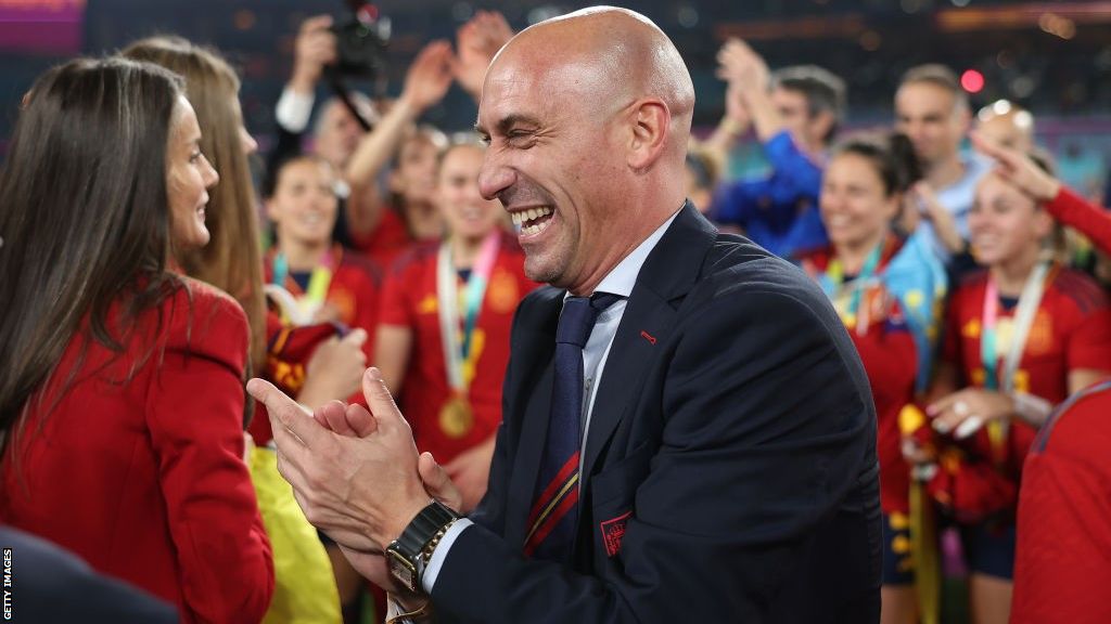 Luis Rubiales: The kiss that shook Spanish and global football - BBC Sport