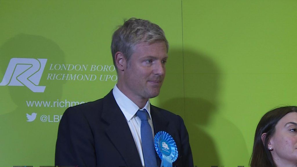 Election Results 2017: Zac Goldsmith retakes Richmond Park - BBC News