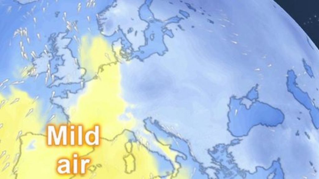 Cold air moves across Europe - BBC Weather