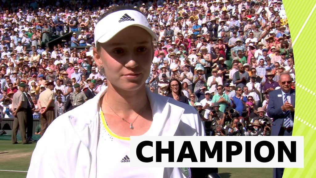 Wimbledon 2022: Elena Rybakina stunned by singles win - BBC Sport