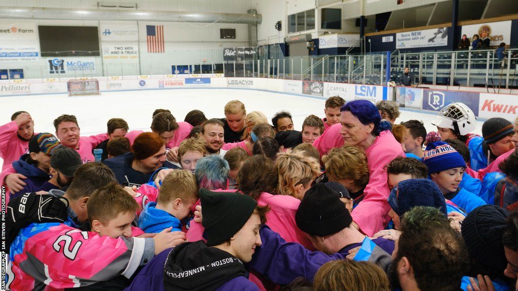 Team Trans: The 'life-saving' ice hockey team backed by the NHL - BBC Sport