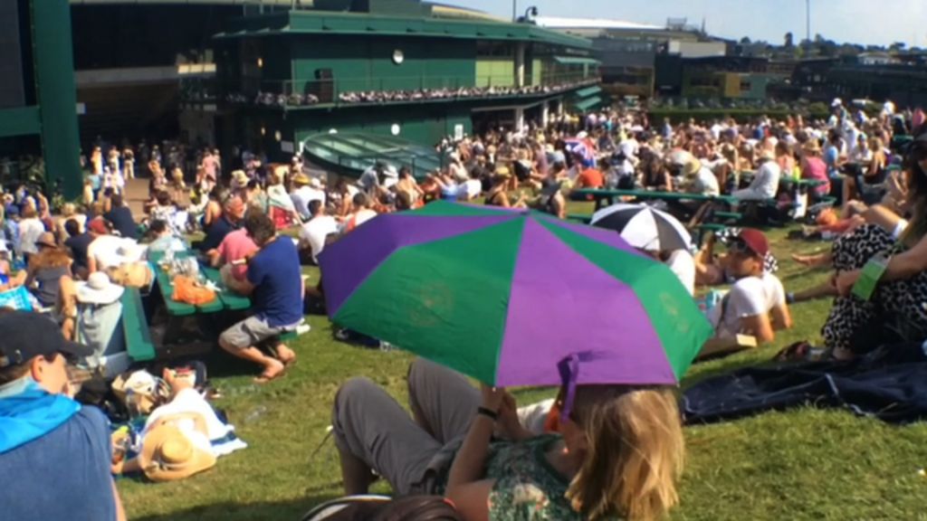 2015 Wimbledon: Hottest ever day at SW19 - BBC Sport