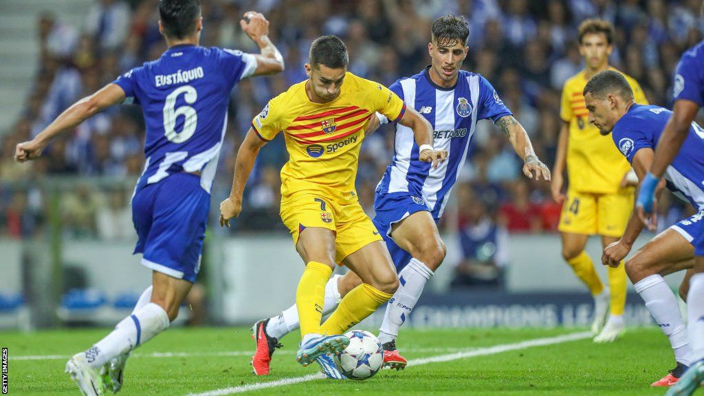 FC Porto 0-1 Barcelona: Ferran Torres seals victory for away side - BBC ...