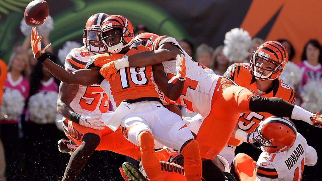 NFL plays of the week features Cincinnati Bengals' Hail Mary play - BBC ...