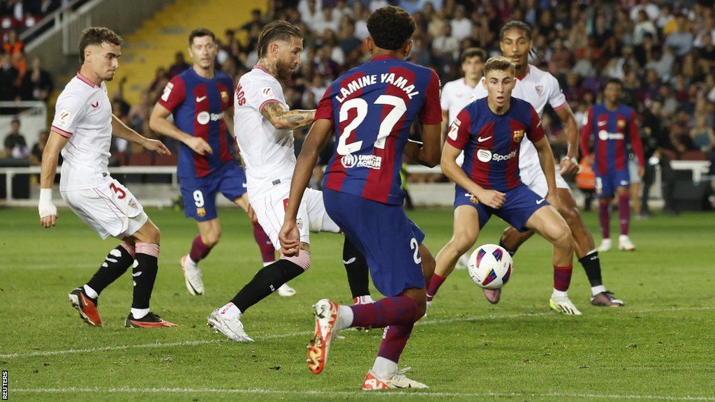 Barcelona 1-0 Sevilla: Sergio Ramos own goal gives Barca victory - BBC ...