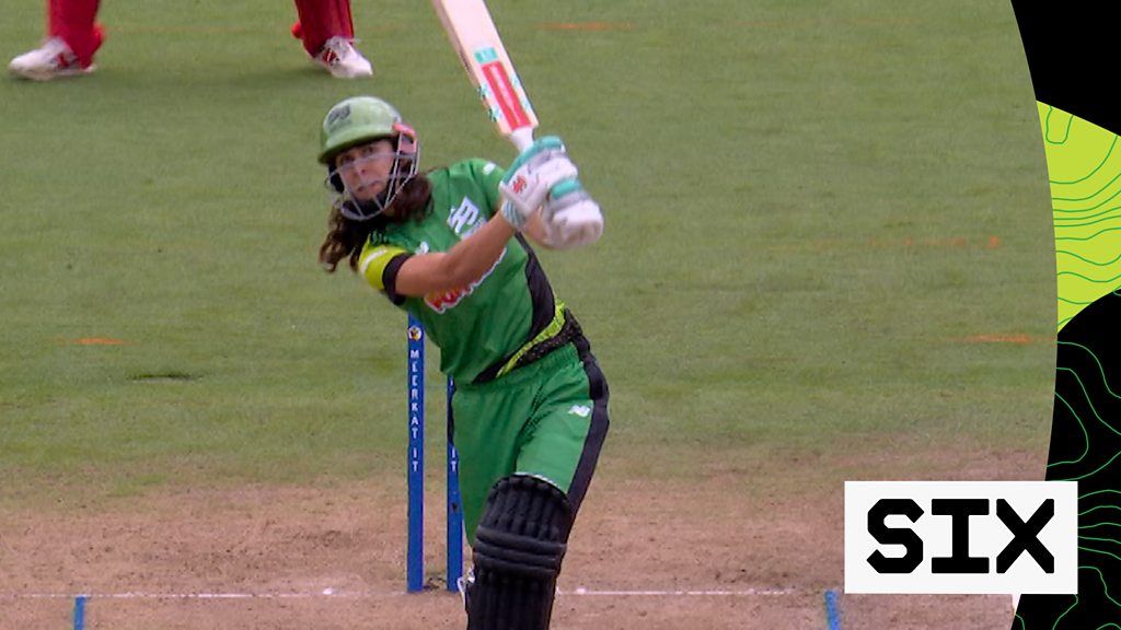 The Hundred: Bouchier hits big six down the ground - BBC Sport