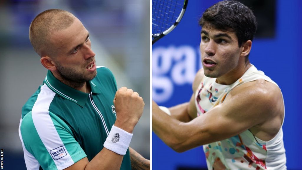 US Open 2023: Dan Evans ready for Carlos Alcaraz in New York - BBC Sport