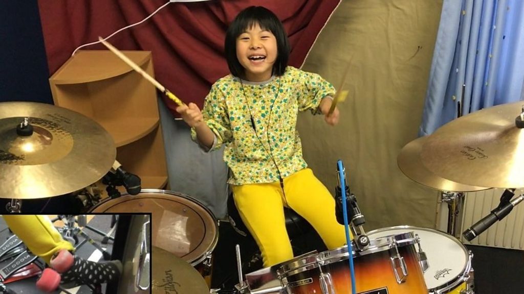 Check out this unbelievable 8-year-old drummer - BBC Newsround