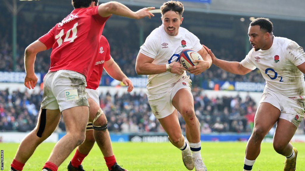 England A 91-5 Portugal: Cadan Murley scores hat-trick as hosts ...