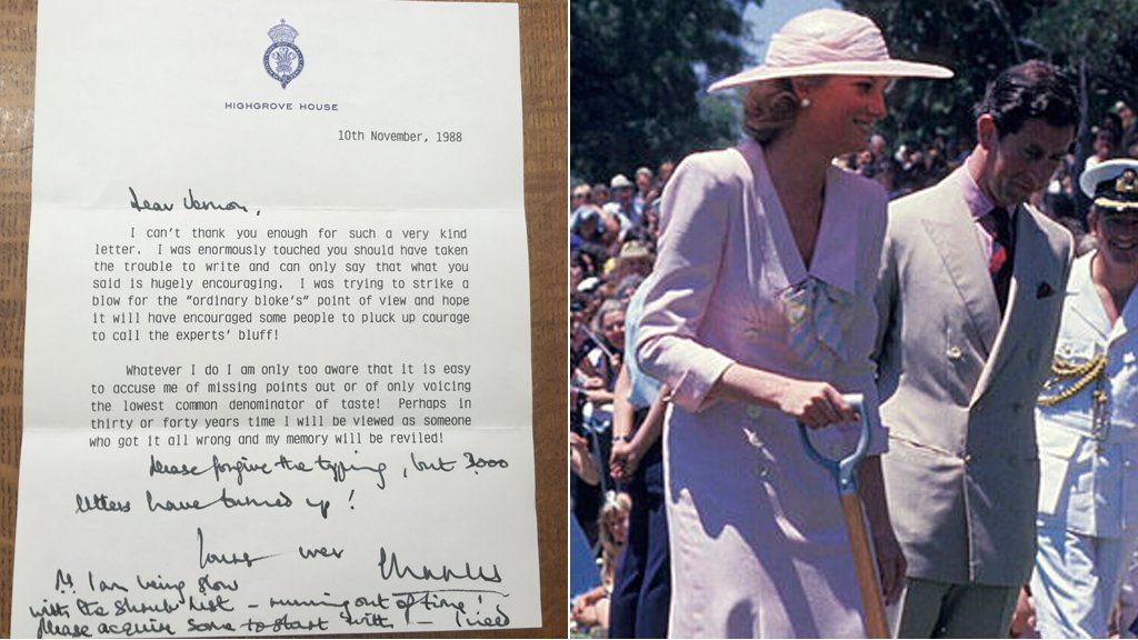 Charles and Diana letters to be auctioned off - BBC News