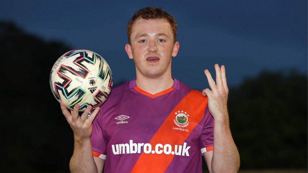 Lavery hits hat-trick as Linfield beat Loughgall to secure semi-final ...
