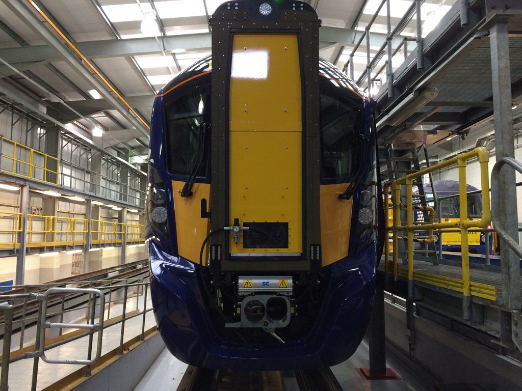 ScotRail takes delivery of first new electric train - BBC News
