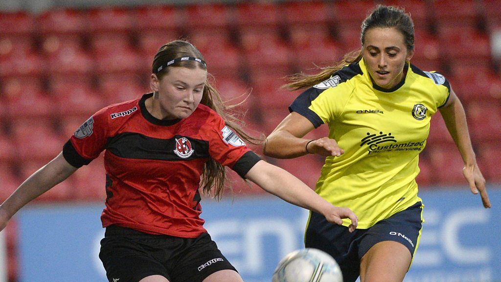 Watch: Linfield Ladies move back to the top - BBC Sport
