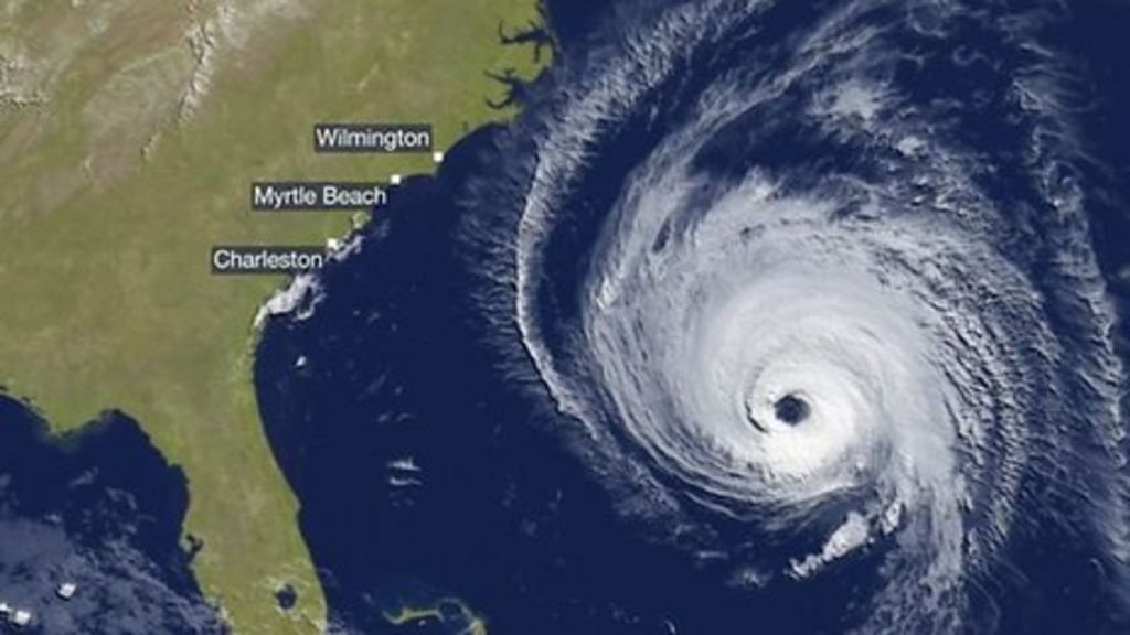 Hurricane Florence approaches Carolinas - BBC Weather