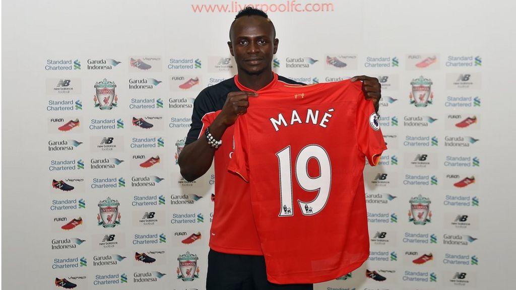 Mane joined Liverpool to win trophies - Diouf - BBC Sport