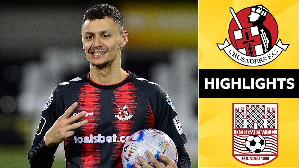 Crusaders 6-0 Dergview: Dean Ebbe scores a hat-trick as Crues hit six ...