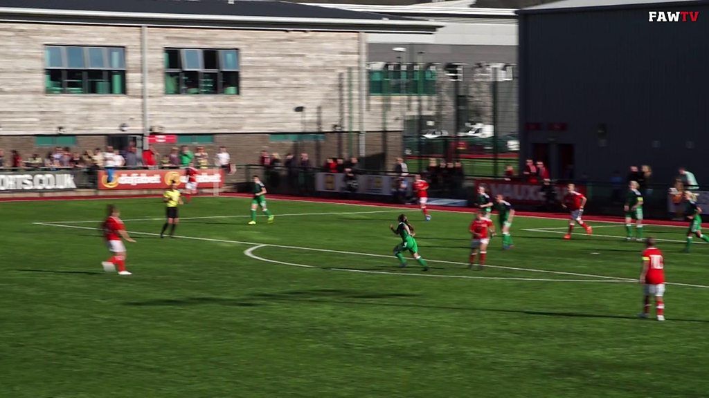 Fishlock scores stunning goal in 100th Wales game - BBC Sport