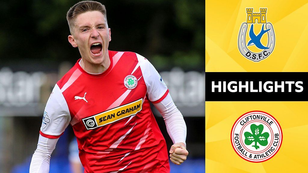 Watch: Ryan Curran double gives Cliftonville win over Dungannon Swifts - BBC Sport