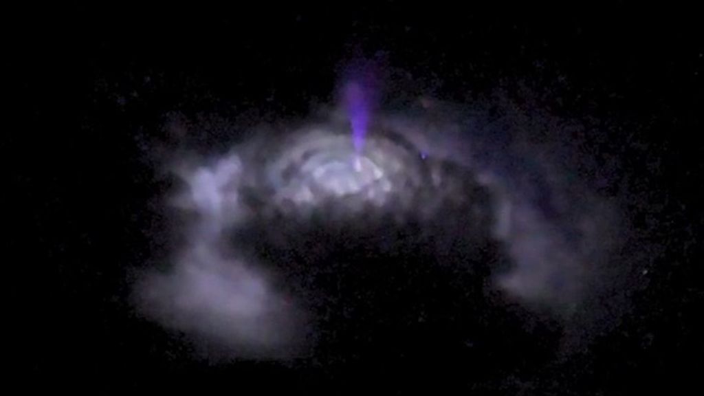 Blue jets captured from the International Space Station - BBC Newsround