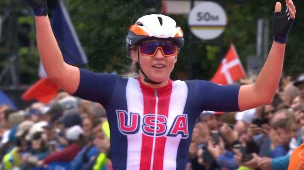 Junior Cycling World Championships: USA's Megan Jastrab takes junior ...