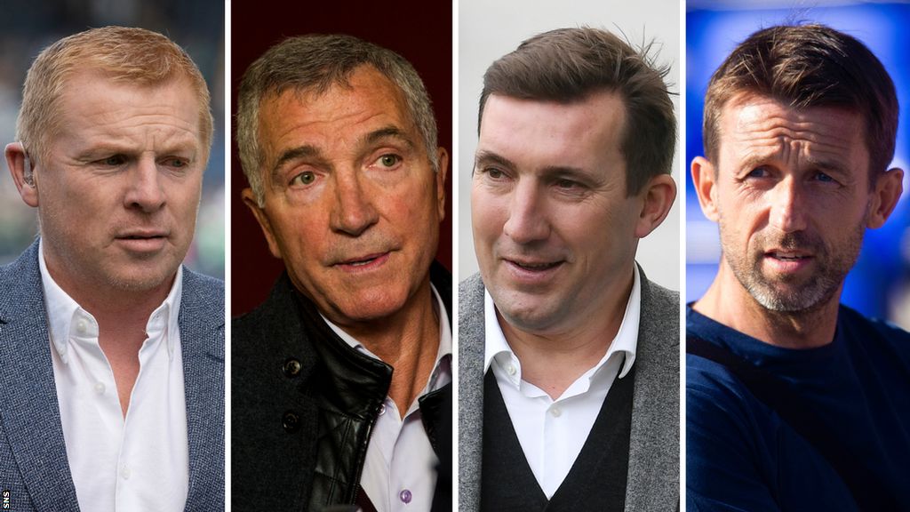 Celtic and Rangers legends Neil Lennon, Alan Stubbs, Graeme Souness and ...