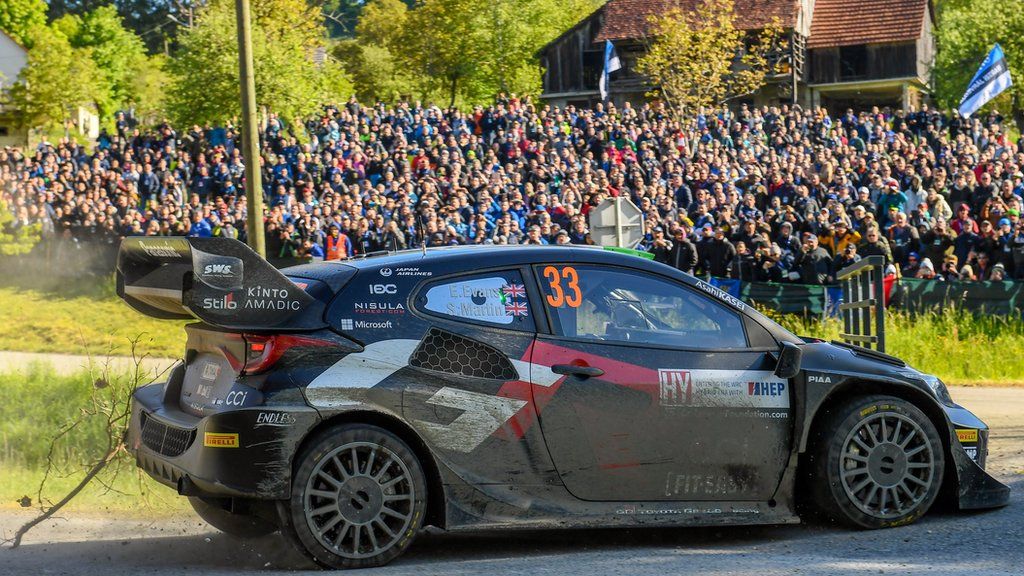 World Rally Championship: Elfyn Evans second as Sebastien Ogier wins ...