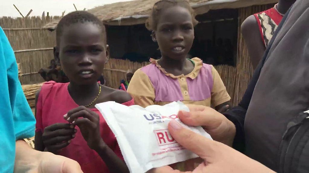 The peanut paste saving kids' lives in South Sudan - BBC Newsround