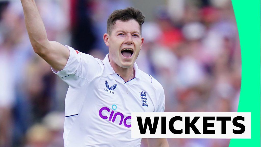 Matthew Potts: England debutant takes three New Zealand wickets - BBC Sport