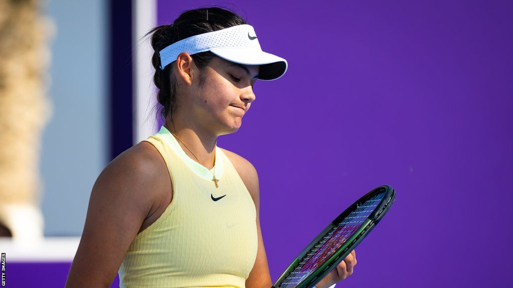Qatar Open: Emma Raducanu beaten by Anhelina Kalinina in first round ...