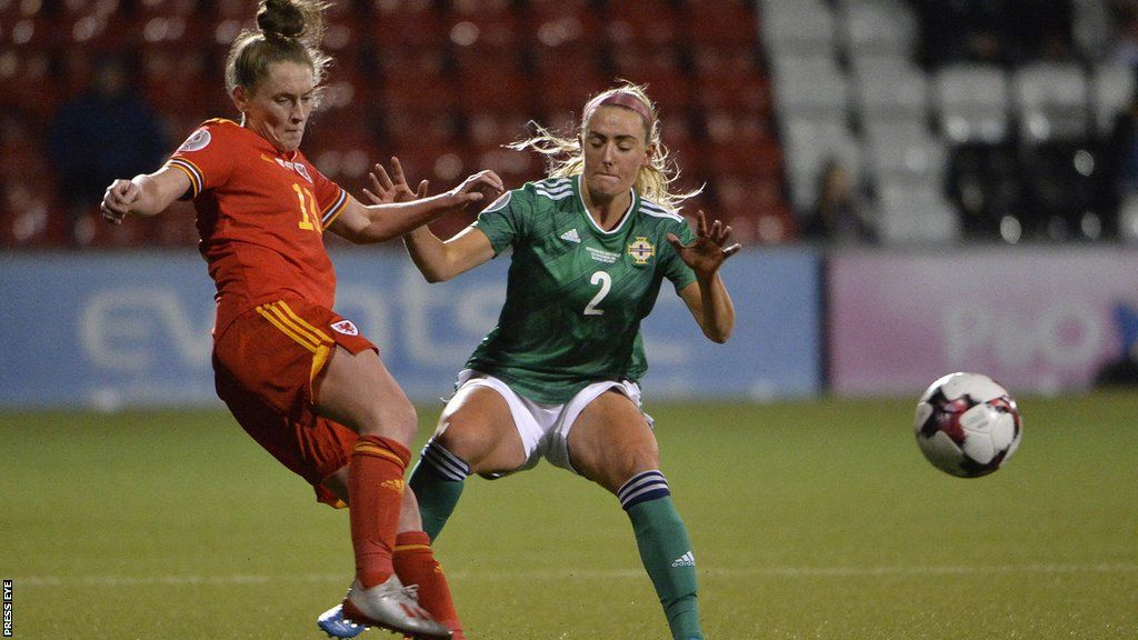 Northern Ireland v Montenegro: Rachel Dugdale, Kelsie Burrows & Lauren ...