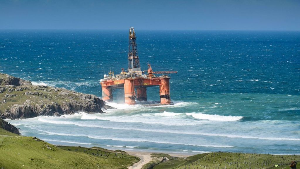 How this oil rig washed up in Scotland - BBC Newsround