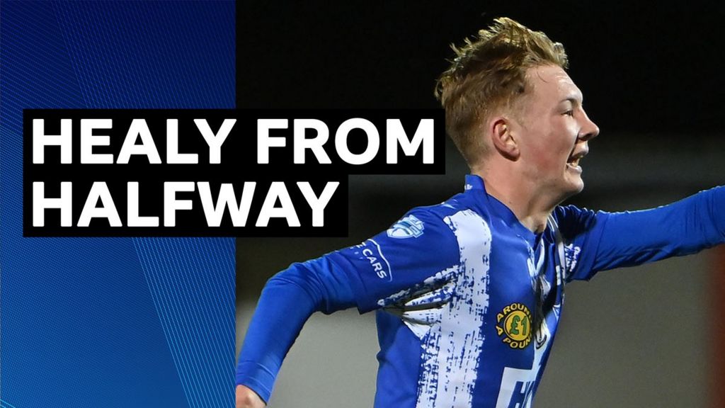 Watch: What a goal! Teenager Brian Healy scores from halfway line in ...