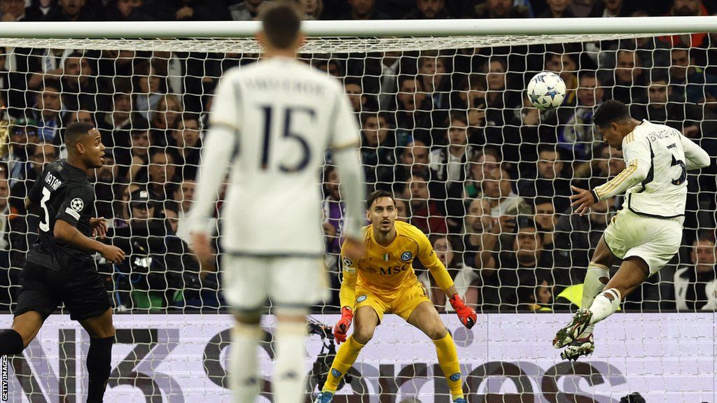 Real Madrid 4-2 Napoli: Jude Bellingham scores in Champions League win ...