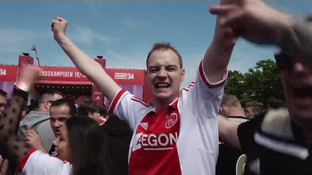 'This is for Ajax!' - Fans celebrate title win - BBC Sport
