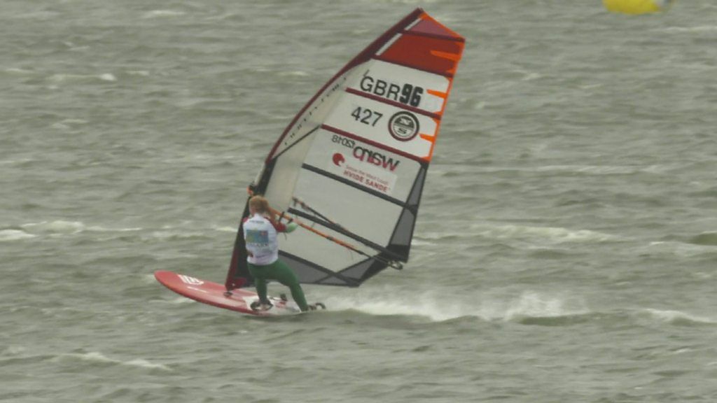 Windsurf Slalom: Britain's Jenna Gibson is World Champ - BBC Newsround