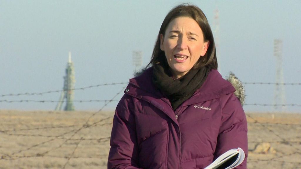 Sarah Rainsford reports from Tim's launch site - BBC Newsround