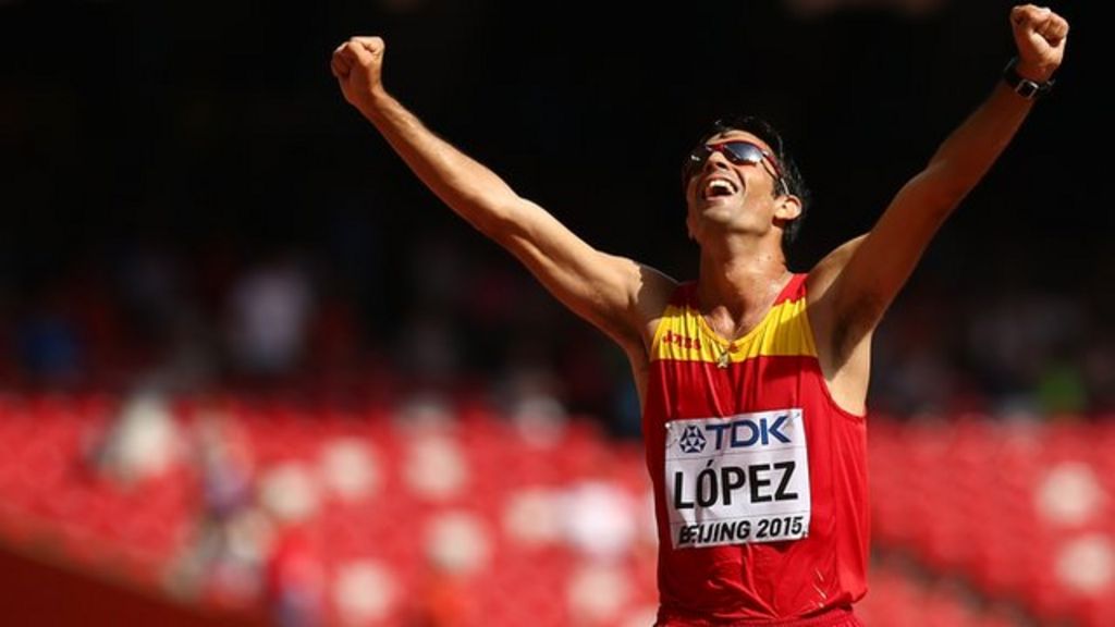 World Championships 2015: Miguel Angel Lopez wins 20km walk gold - BBC ...